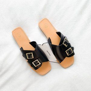 Urban Outfitters Shoes | Black Hand Beaded Suede T Thong Sandals | Poshmark